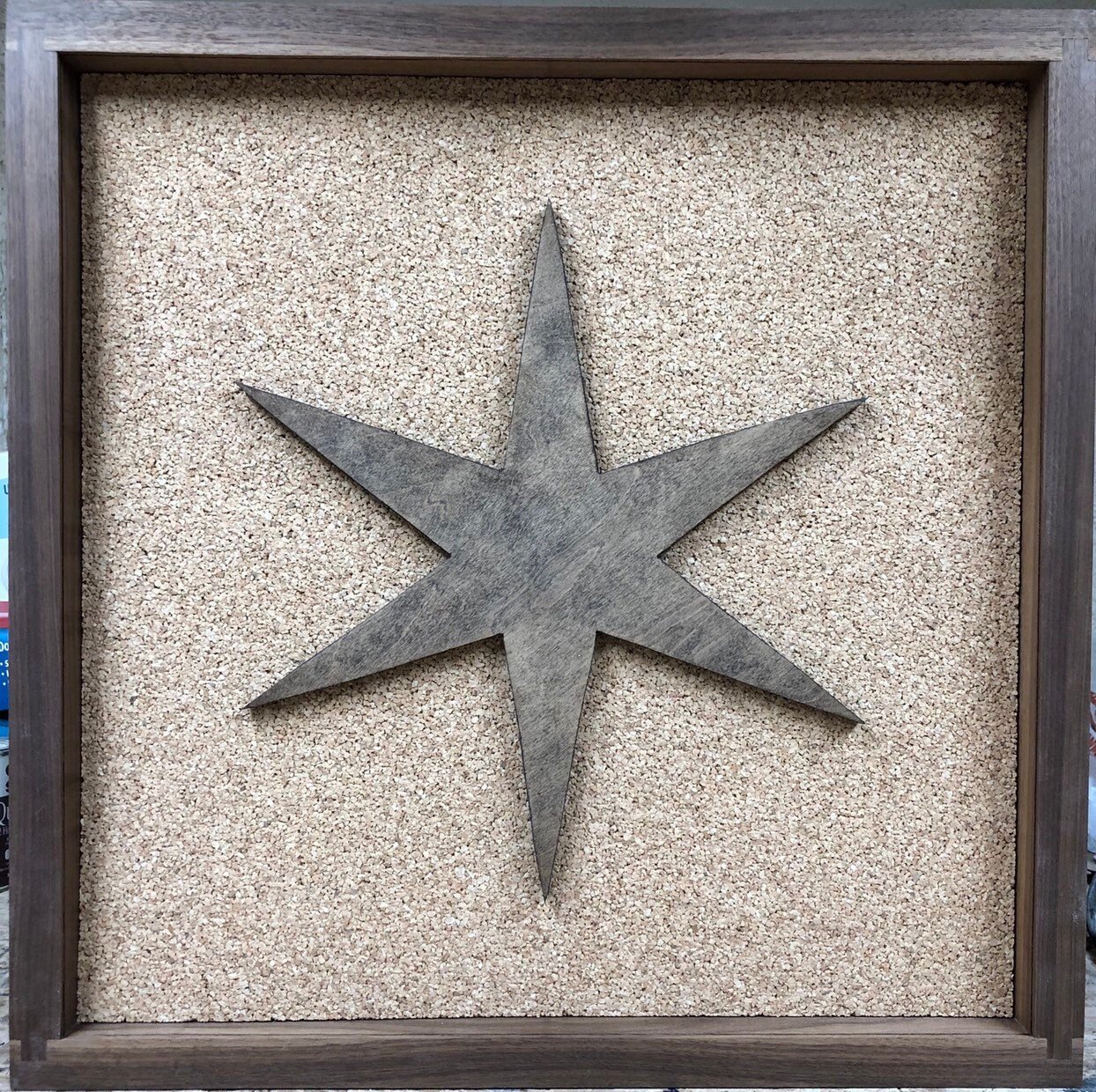 Six Point Star Pin Display Shadowbox (Adventures by Disney), Corkboard ...